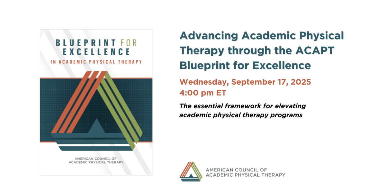 American Council of Academic Physical Therapy - ACAPT